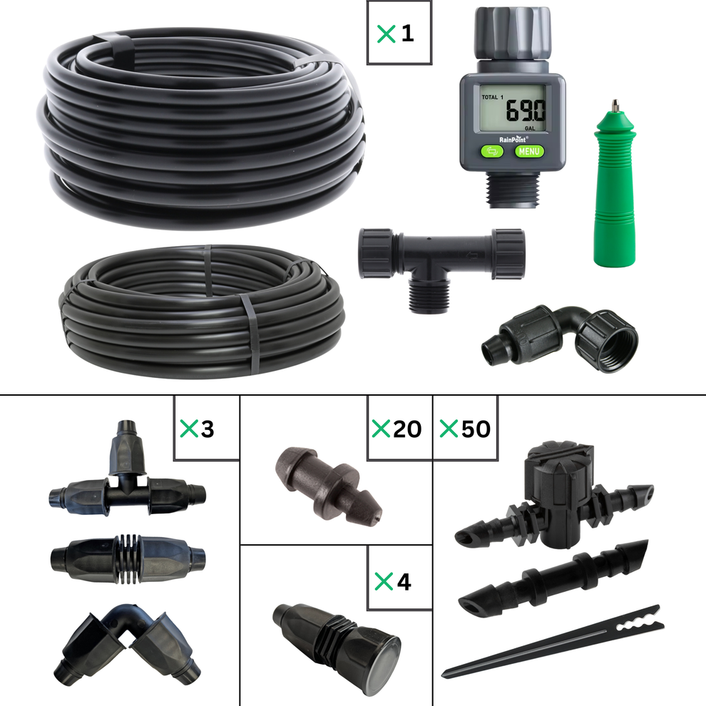 Greywater Drip Irrigation Kit – Standard Landscape Distribution System ...